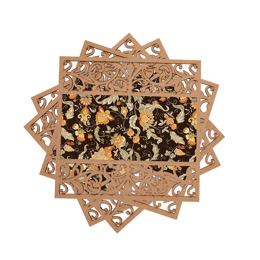 Platter Laser cut (Set Of 4) – Saaj Crafts