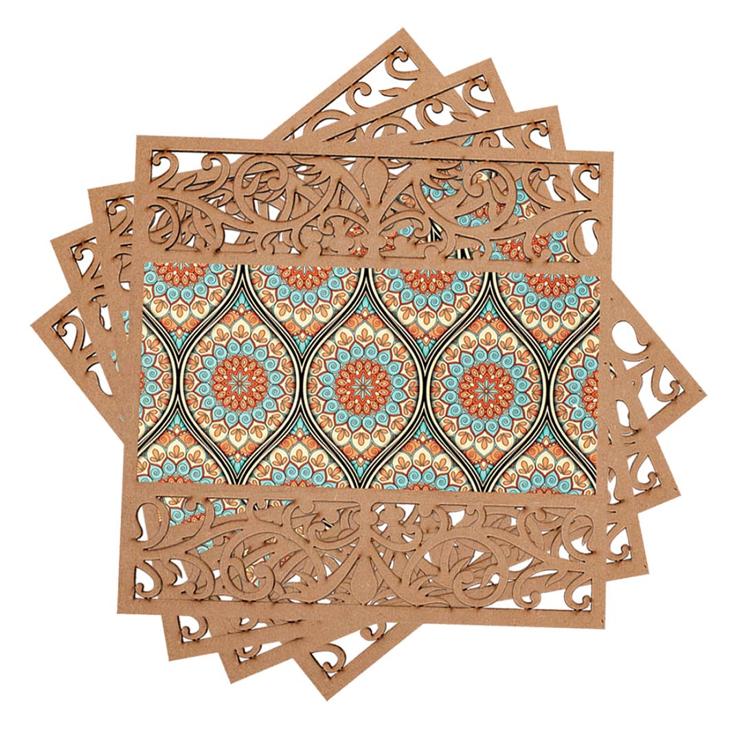 Platter Laser cut (Set Of 4) – Saaj Crafts