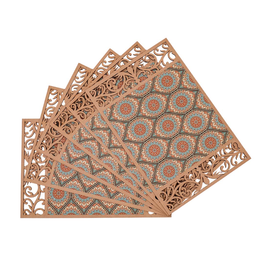 Table Mat Laser Cut (Set Of 6) – Saaj Crafts